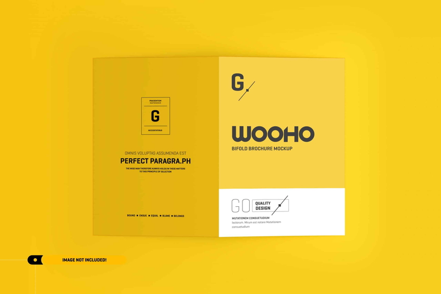 A4 Bifold Brochure Mockup | Mockupnest