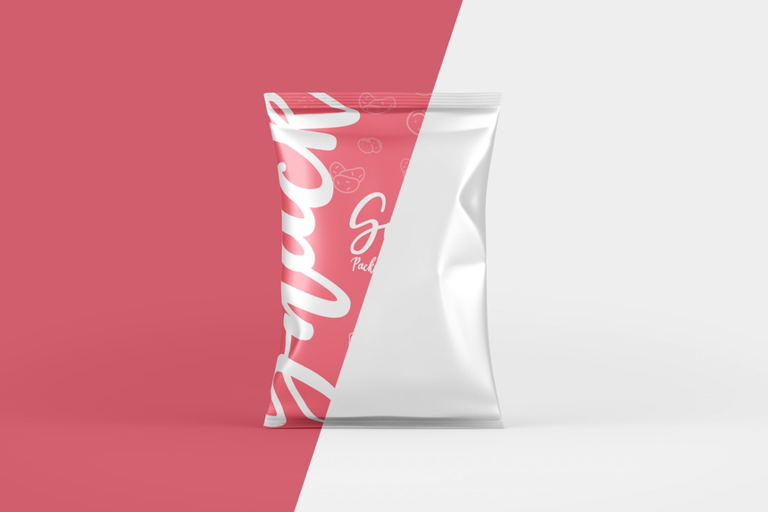 Snack Foil Pack Packaging Mockup - MockupNest | Free & Premium Product ...
