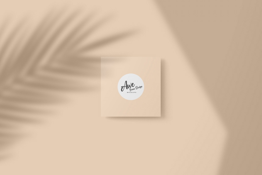 Square Business Card Mockup - MockupNest | Free & Premium Product Mock-Ups