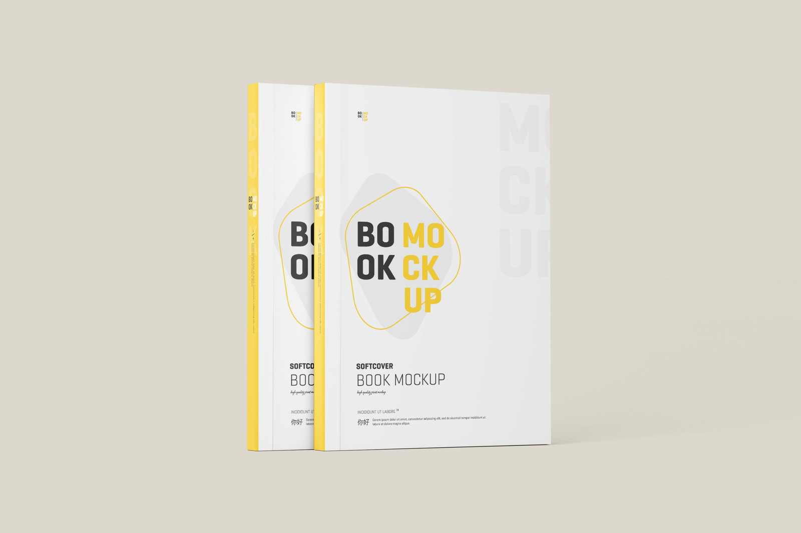 Free Softcover Book Mockup | Mockupnest