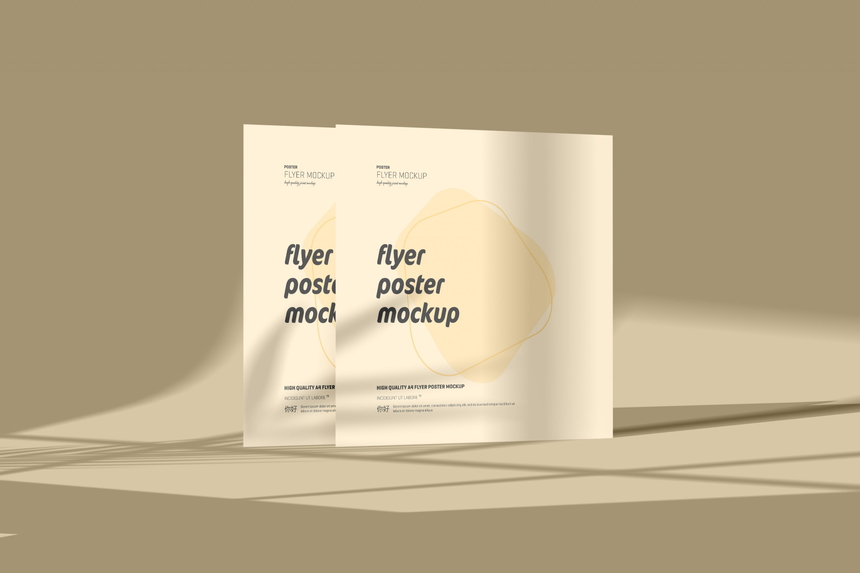 Download Square Poster Mockup PSD | Mockupnest