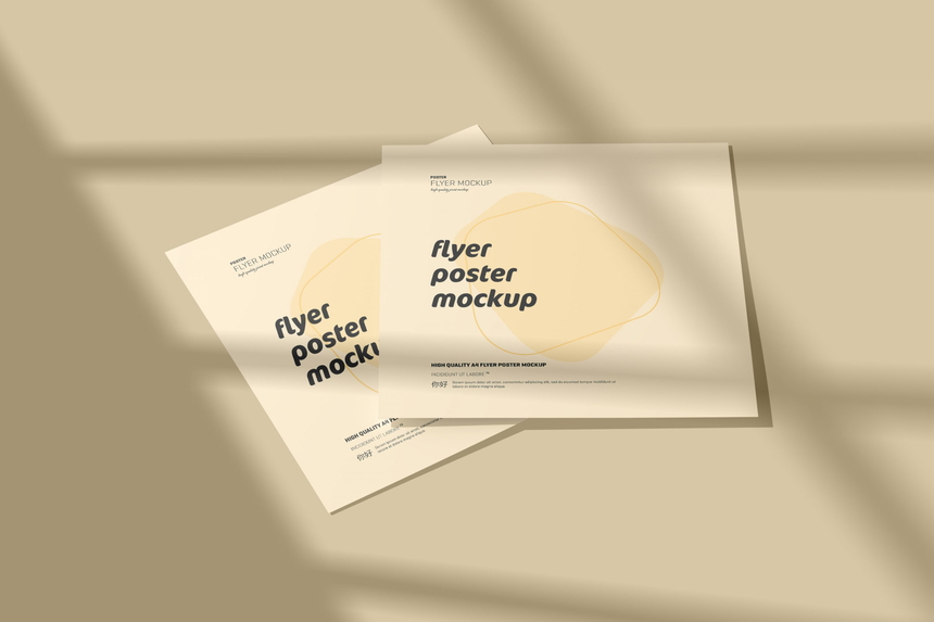 Download Square Poster Mockup PSD | Mockupnest