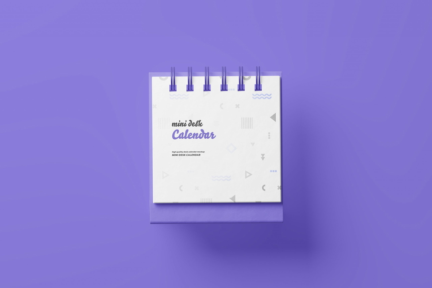 Mini Desk Calendar Mockup | Mockupnest