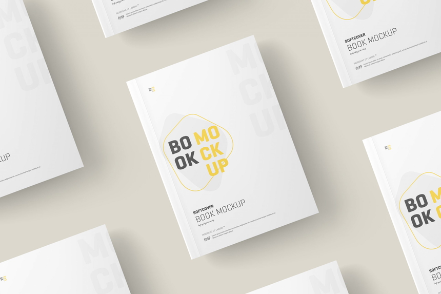 Free Softcover Book Mockup | Mockupnest