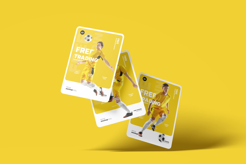 Free Trading Card Mockup | Mockupnest