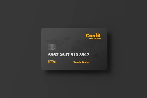 Free credit card PSD Mockup | Mockupnest