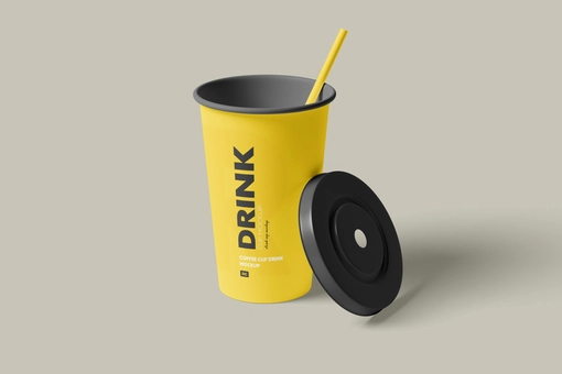 Free Paper Drink Cup Mockup | Mockupnest