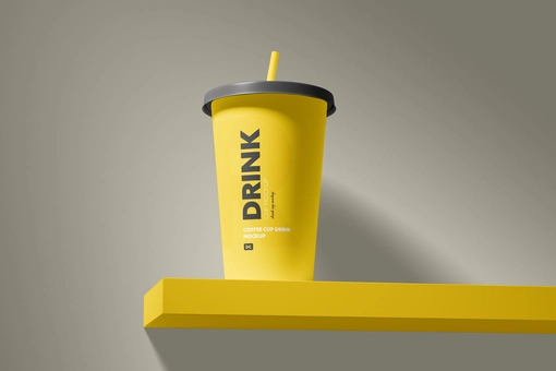 Free Paper Drink Cup Mockup | Mockupnest