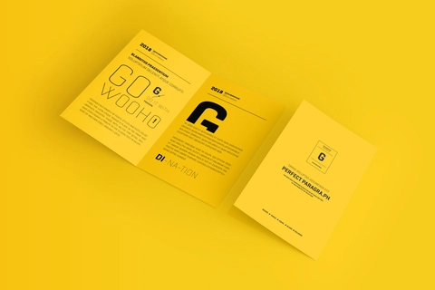 Free US Letter Bifold Brochure PSD Mockup | Mockupnest