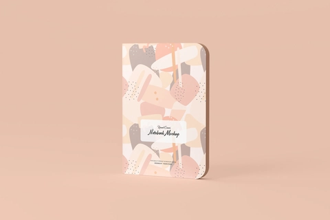 Free Sleek Rounded Corner Notebook Mockup | Mockupnest