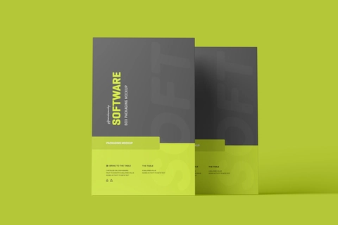 Free Software Box PSD Mockup | Mockupnest