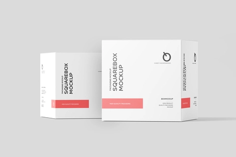 Free Square Box PSD Mockup | Mockupnest