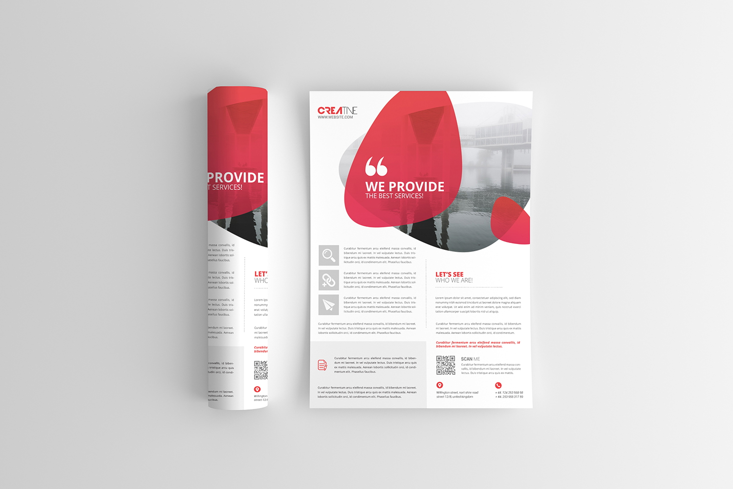 Free A4 A5 Flyer Mockup | Mockupnest
