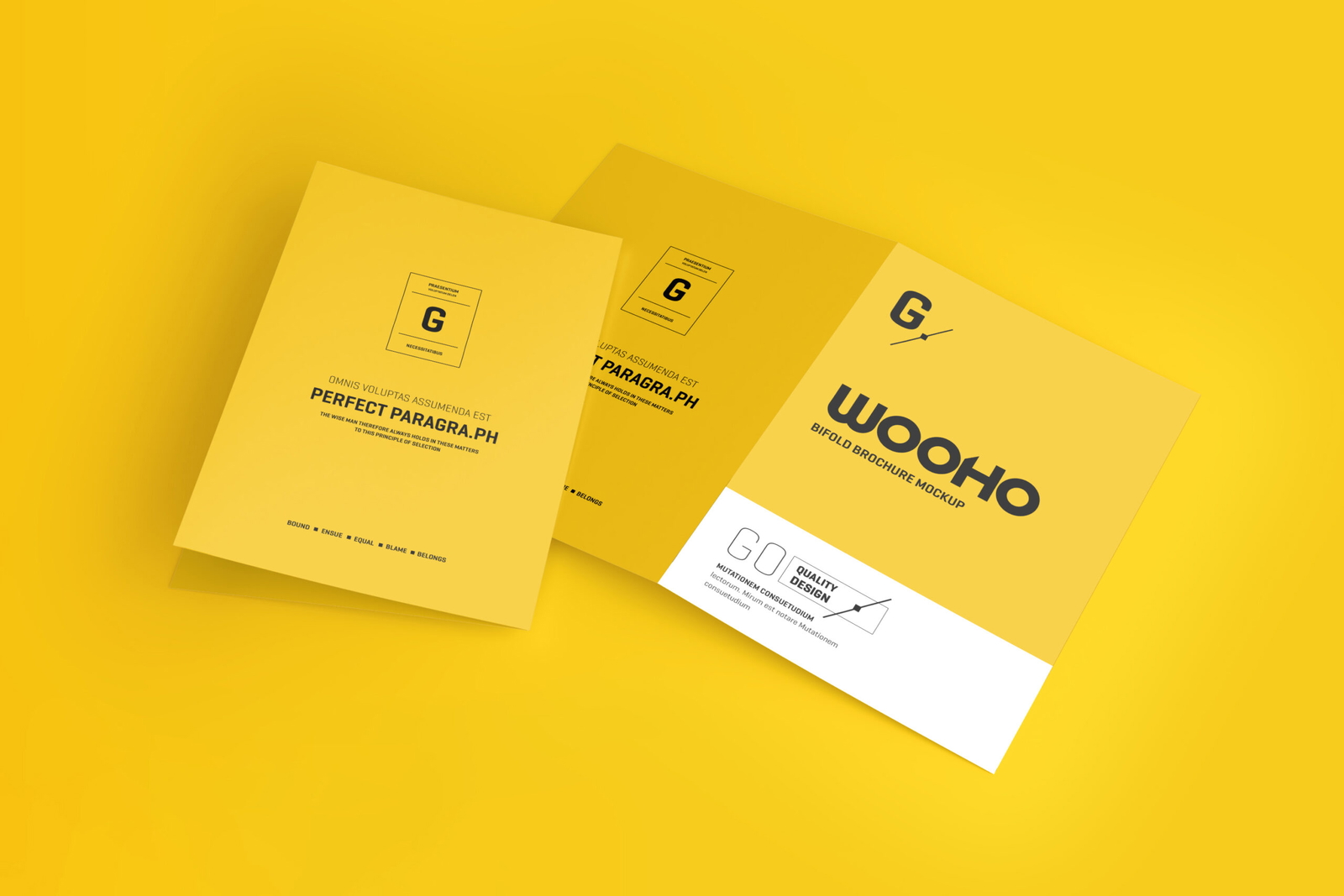 A4 Bifold Brochure Mockup | Mockupnest