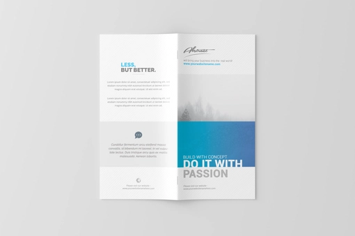 DL Brochure Mockup | Mockupnest