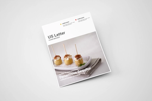 Free US Letter Flyer Mockup | Mockupnest