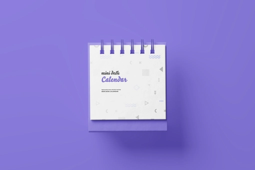 Mini Desk Calendar PSD Mockup | Mockupnest