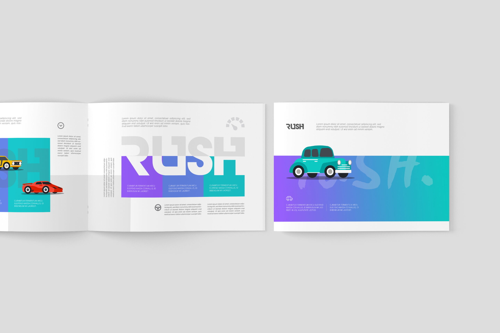 A4 Landscape Brochure Mockup | Mockupnest