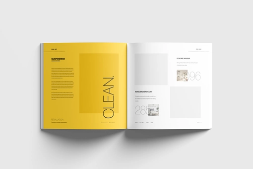 Free Square Magazine Mockup | Mockupnest