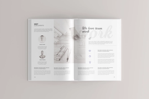 Free Portrait Book Mockup / Hardcover | Mockupnest