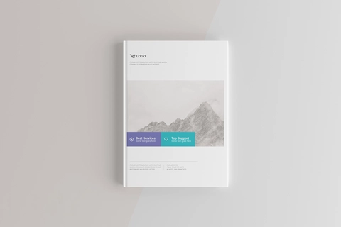 Free Portrait Book Mockup / Hardcover | Mockupnest