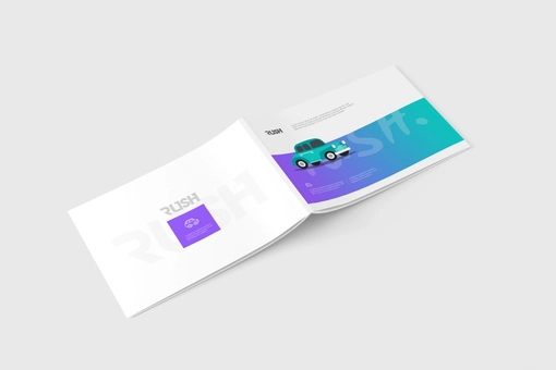 US Letter Landscape Magazine Mockup PSD | Mockupnest