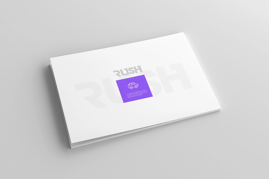 A4 Landscape Magazine Brochure Mockup | Mockupnest