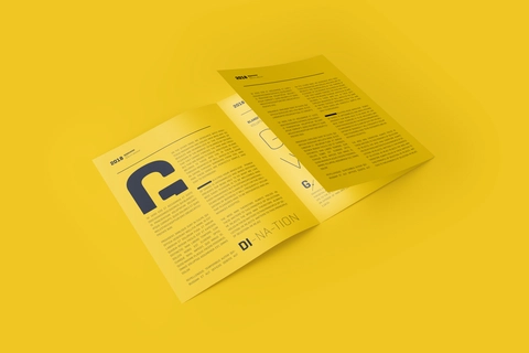 3-Fold US Letter Brochure Mockup | Mockupnest