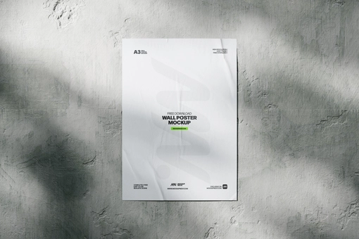Free Wall Poster Mockup | Mockupnest