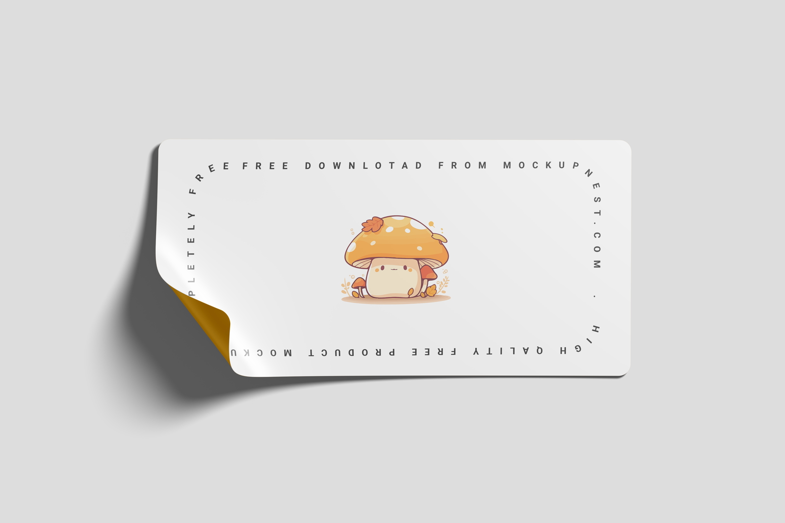 Rectangle Sticker Mockup | Mockupnest