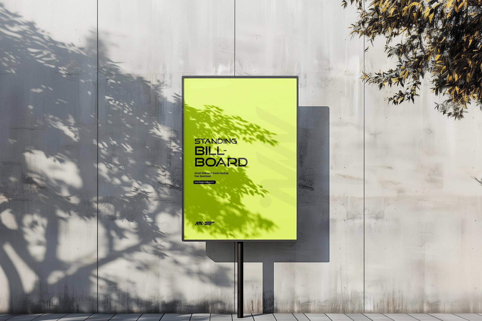 Street Stand Billboard Mockup | Mockupnest