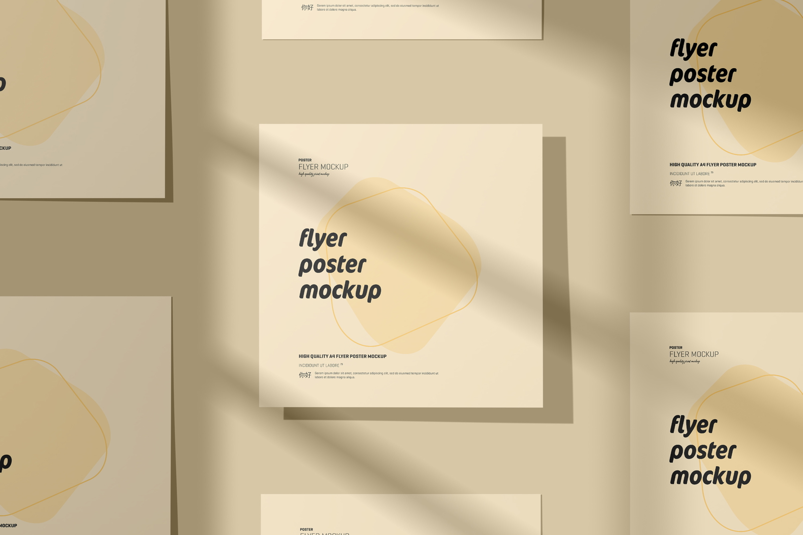 Free Square Flyer Mockup | Mockupnest