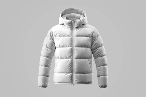 Free Puffer Jacket Mockup | Mockupnest