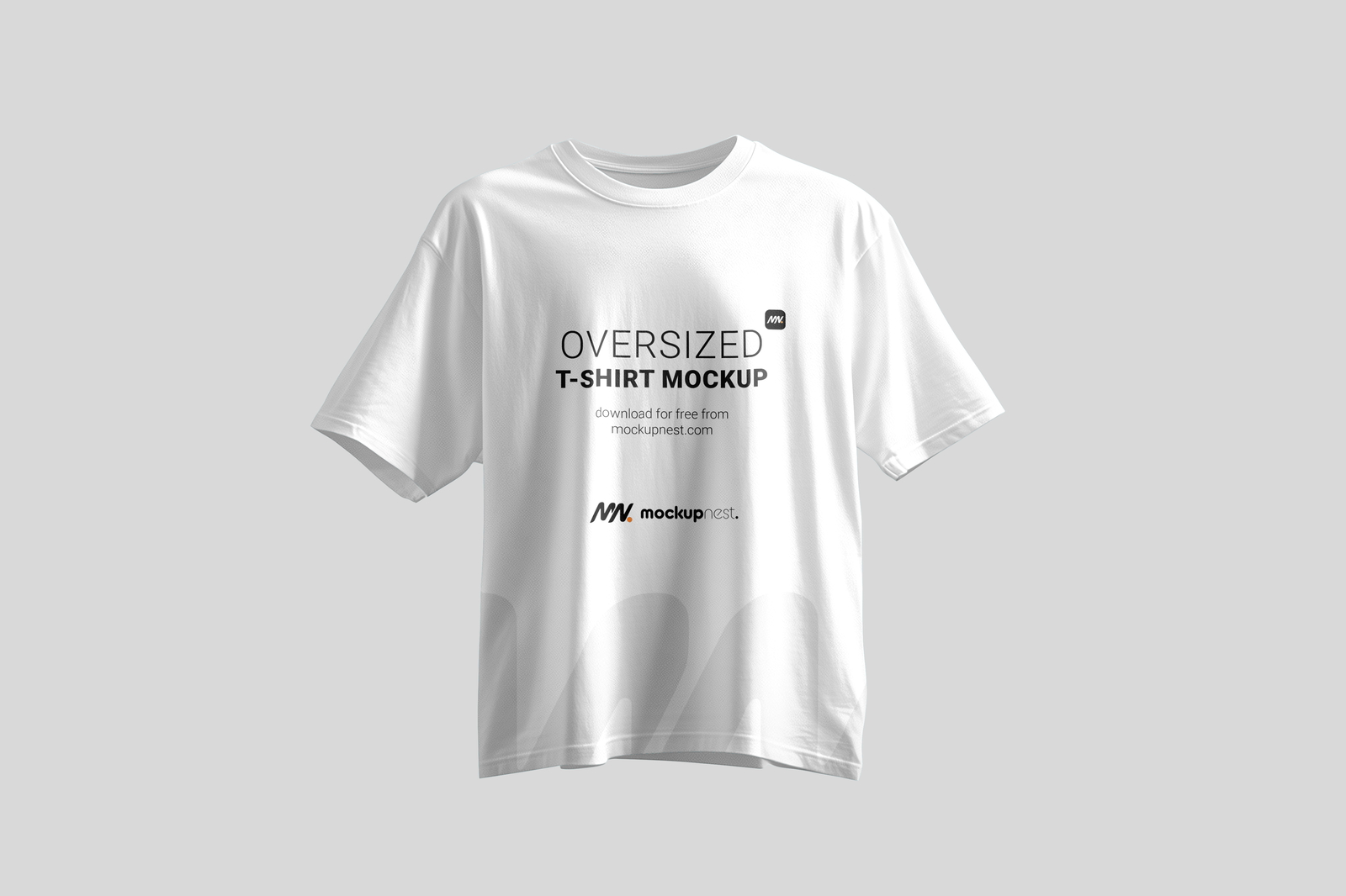 Free Floating Oversized T-Shirt Mockup | Mockupnest