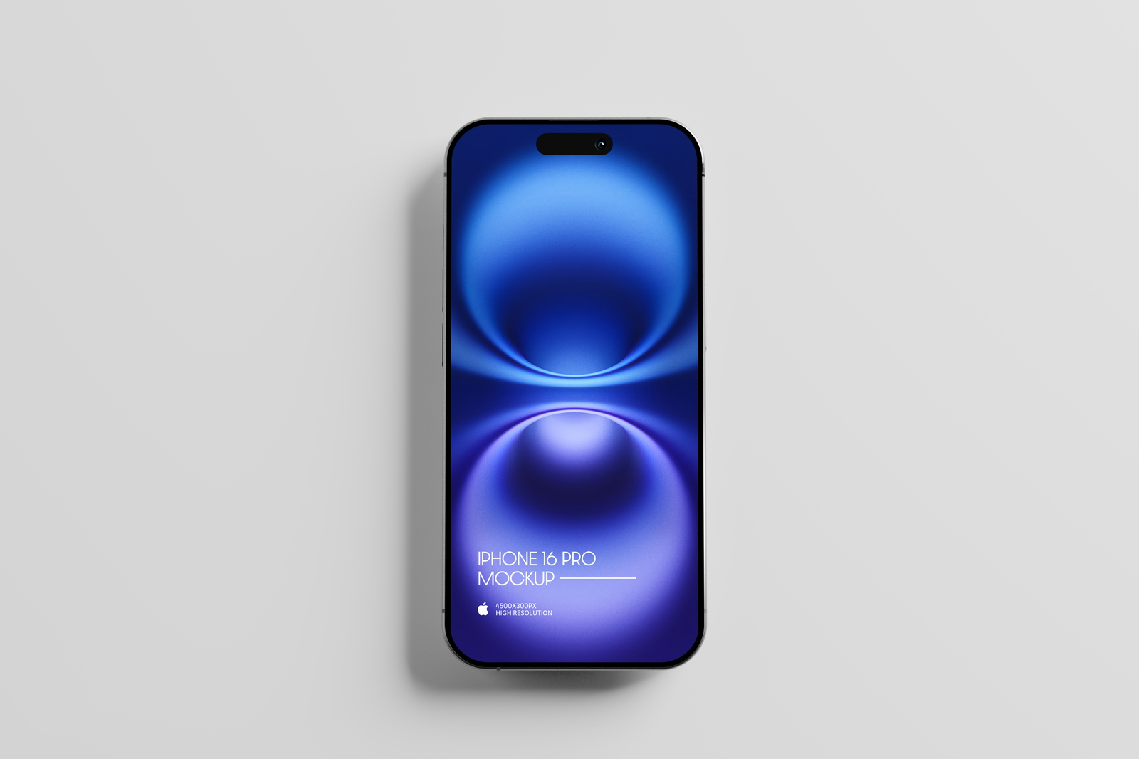 Free iPhone 16 Pro Mockup From Top View | Mockupnest