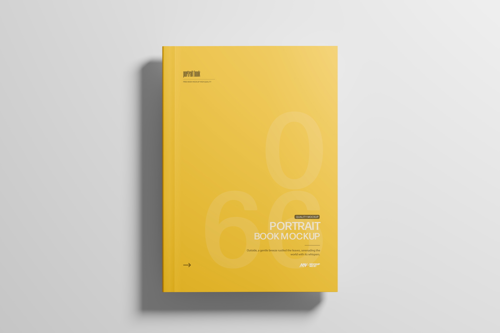 Free Softcover Book Cover Mockup From Top | Mockupnest