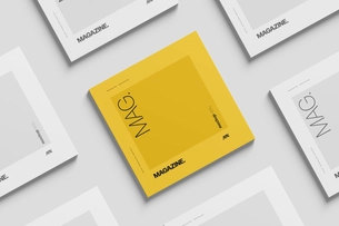 Free A4 Magazine Mockup | Mockupnest