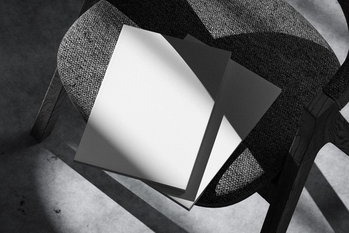 Free A4 Magazine Cover Mockup On Chair | Mockupnest