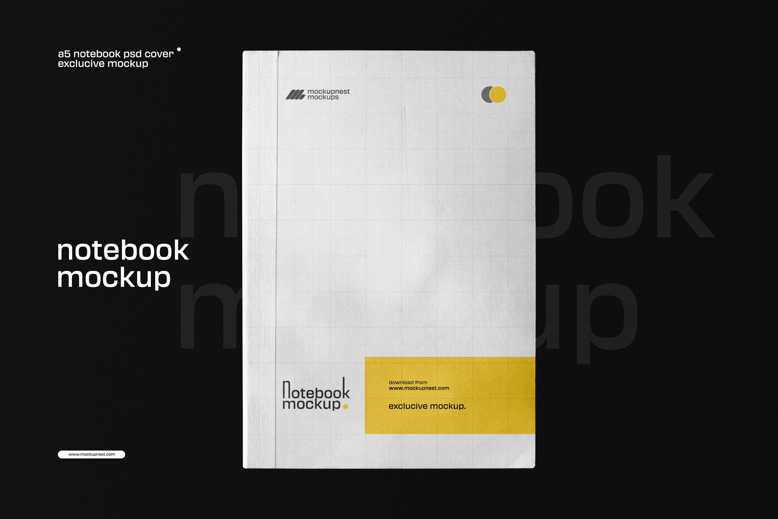 A5 Notebook Cover Mockup | Mockupnest