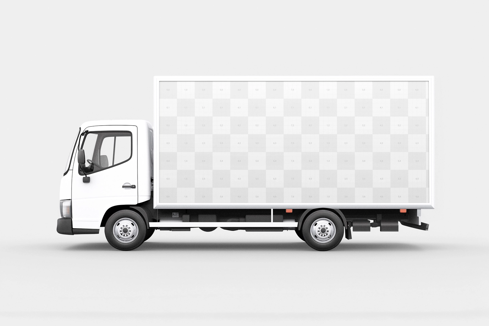 Delivery Truck Mockup | Mockupnest