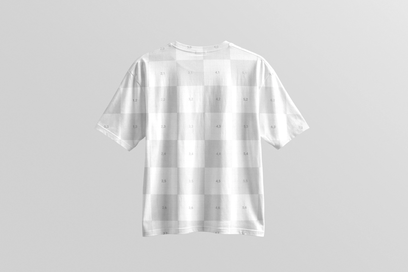 Free Floating Oversized T-Shirt Front And Back Mockup | Mockupnest