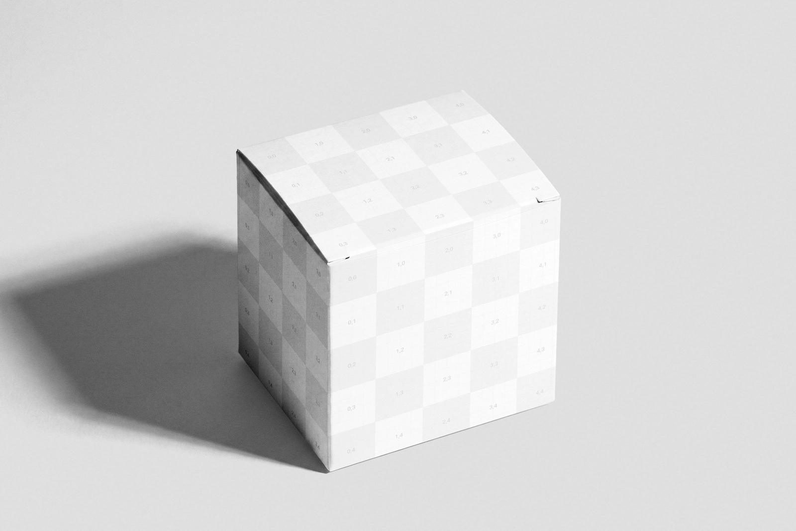 Free Simple Square Box Mockup | Mockupnest