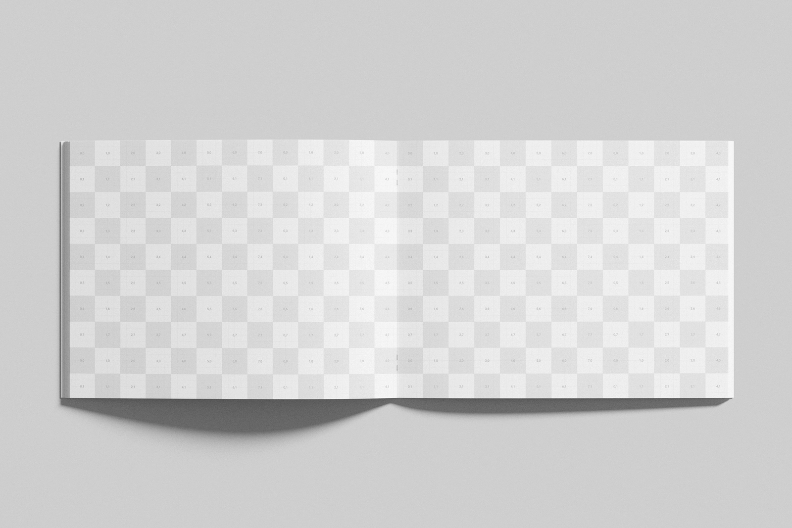 Free Open US Letter Landscape Brochure Mockup with Inside Spread ...