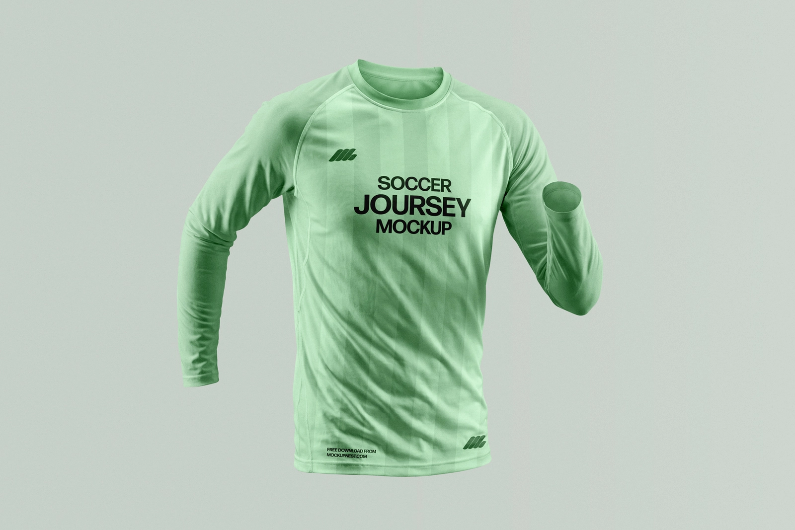 Free Long Sleeve Jersey Mockup | Mockupnest